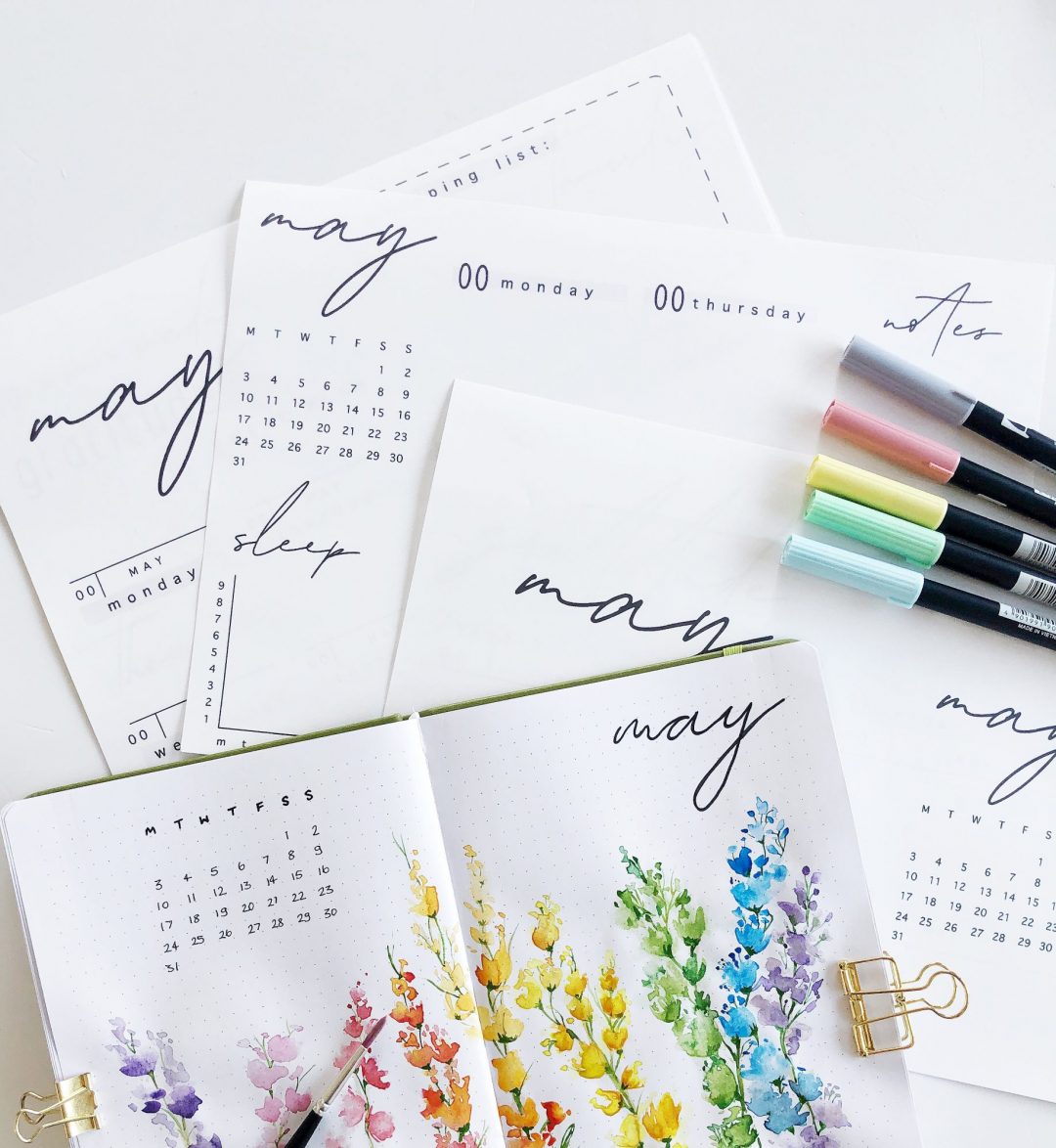 May bujo template - download only | LifeStyled Planner