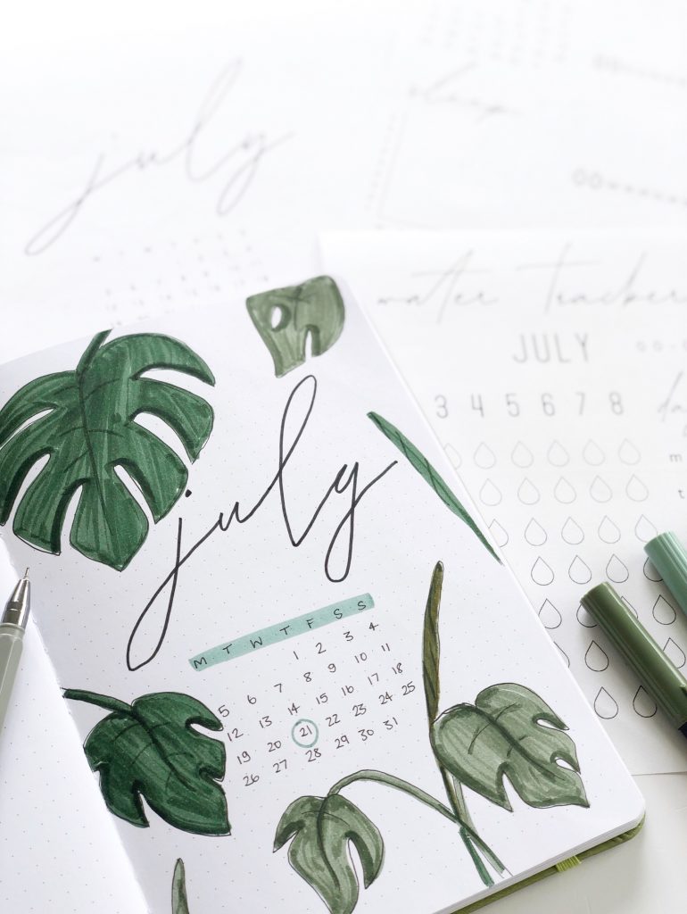 July bujo template - download only | LifeStyled Planner